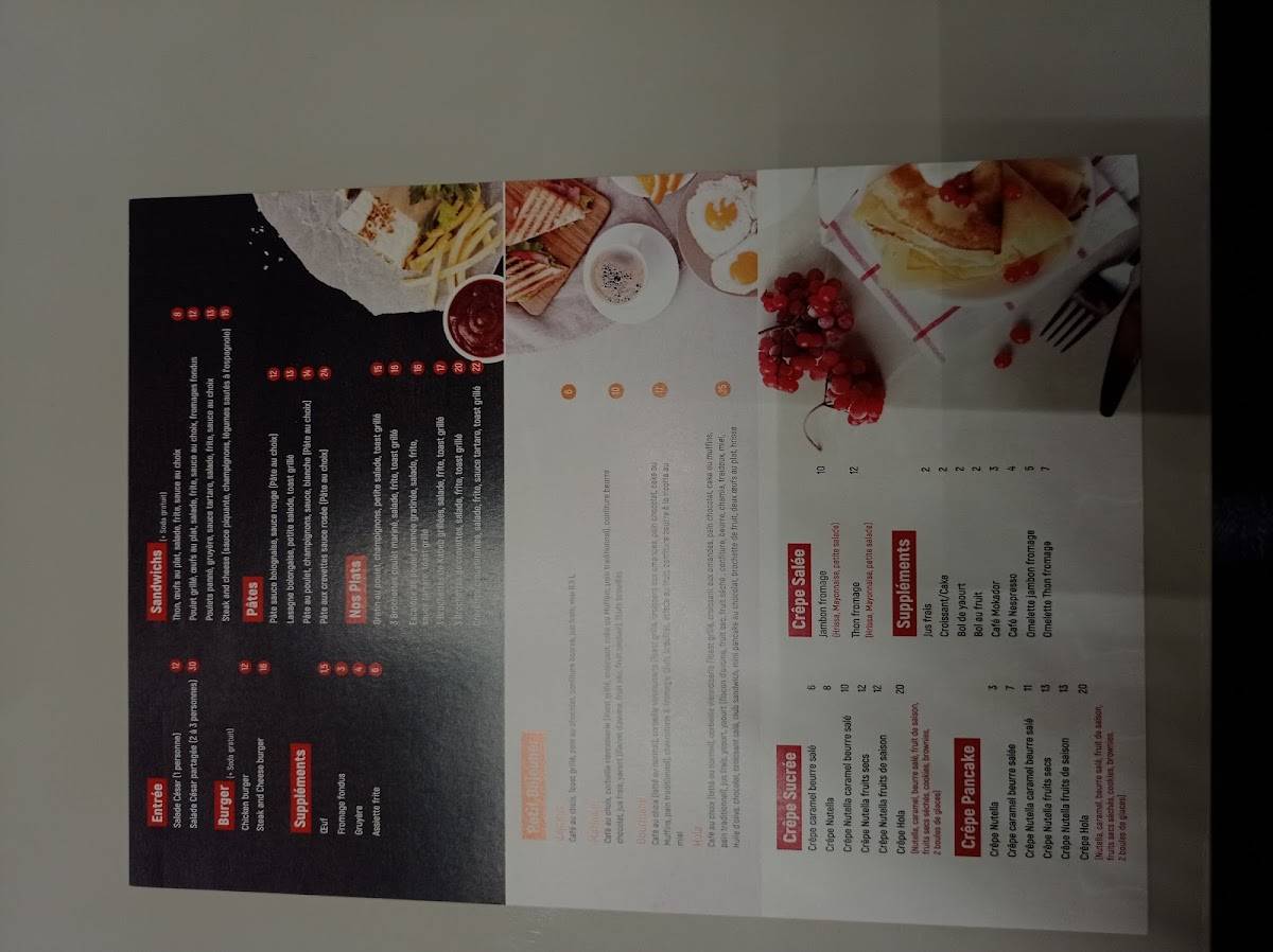 Menu at Hola Coffee Shop cafe, Sfax
