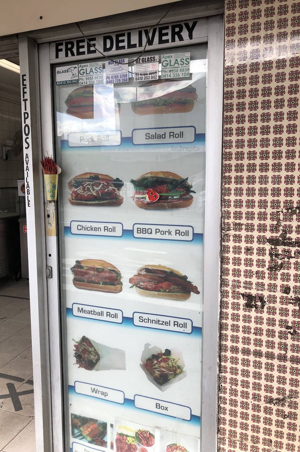Menu at Hong Ha Bakery Mascot, Mascot