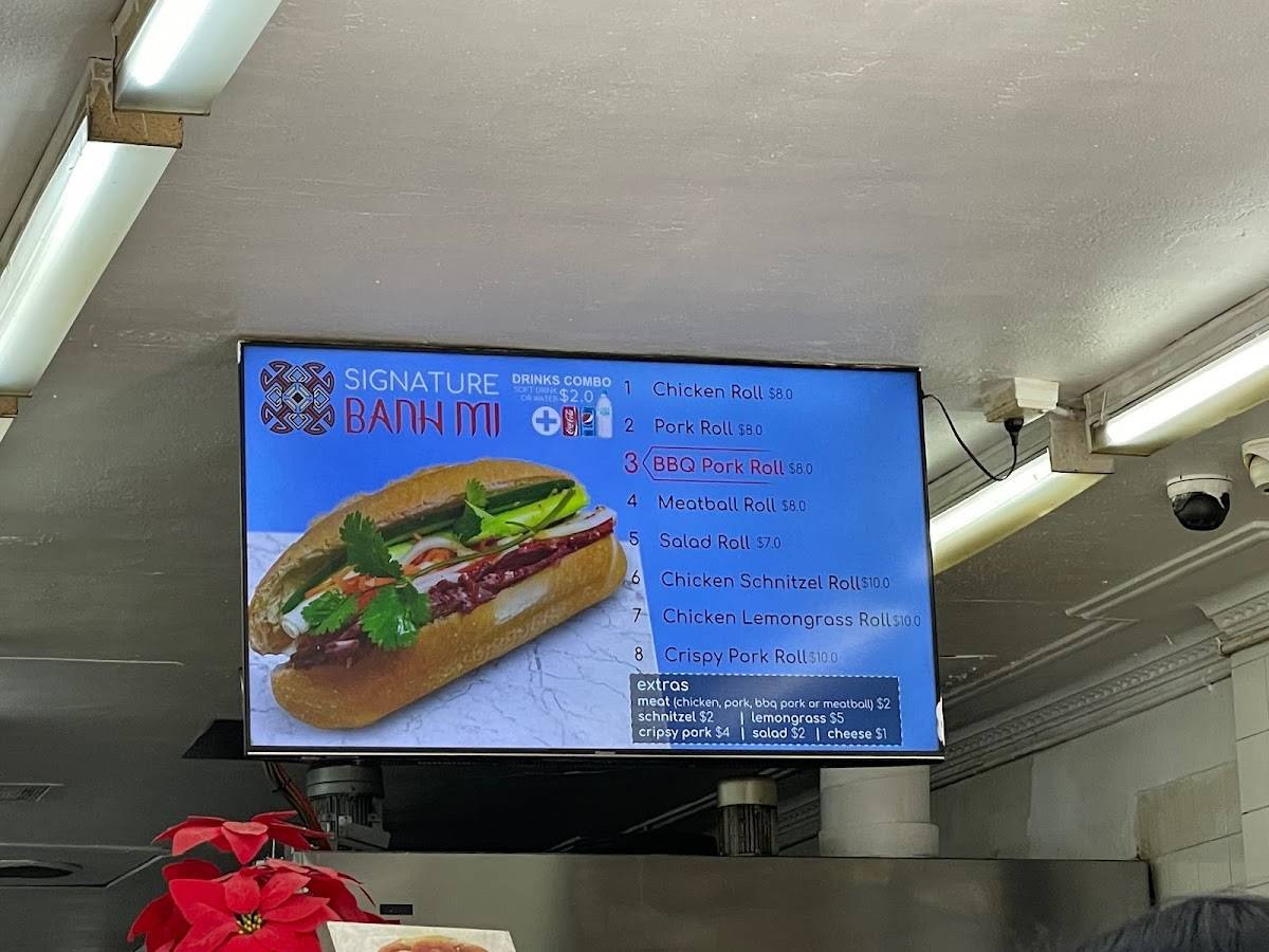 Menu at Hong Ha Bakery Mascot, Mascot