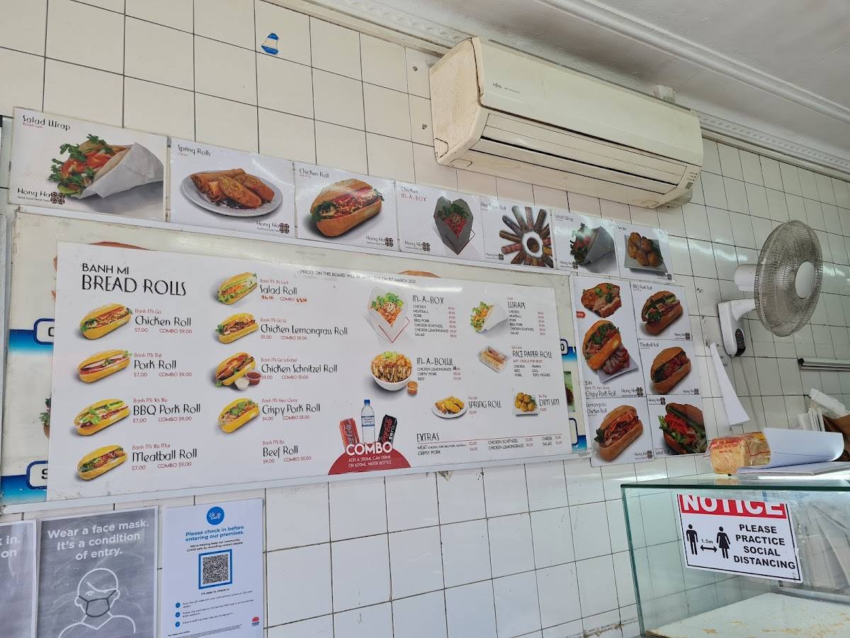 Menu at Hong Ha Bakery Mascot, Mascot