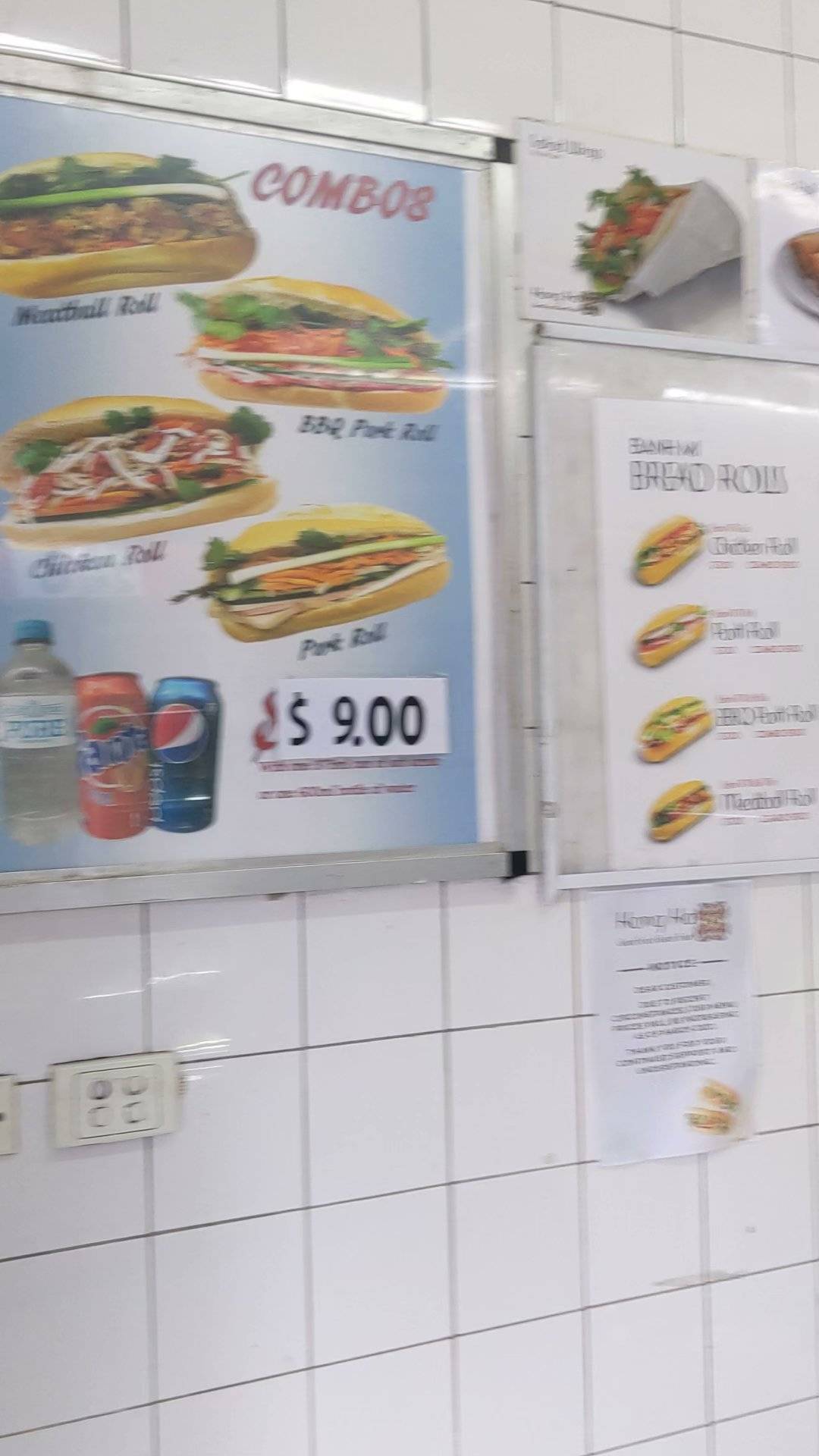 Menu at Hong Ha Bakery Mascot, Mascot