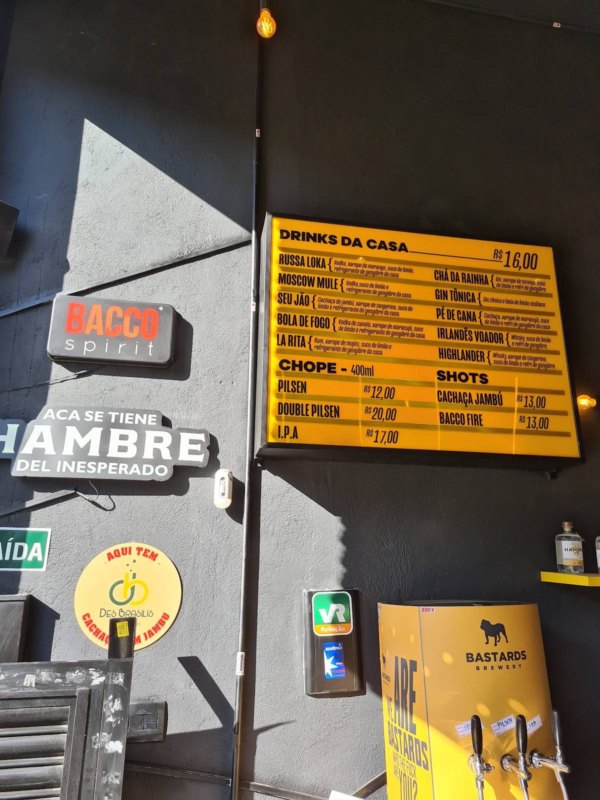 Menu em Janela Bar Tatuapé, São Paulo