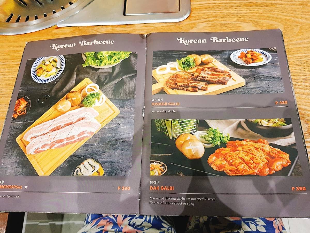 Menu at Jin Joo Korean Grill restaurant, Quezon City, C1A/C1B