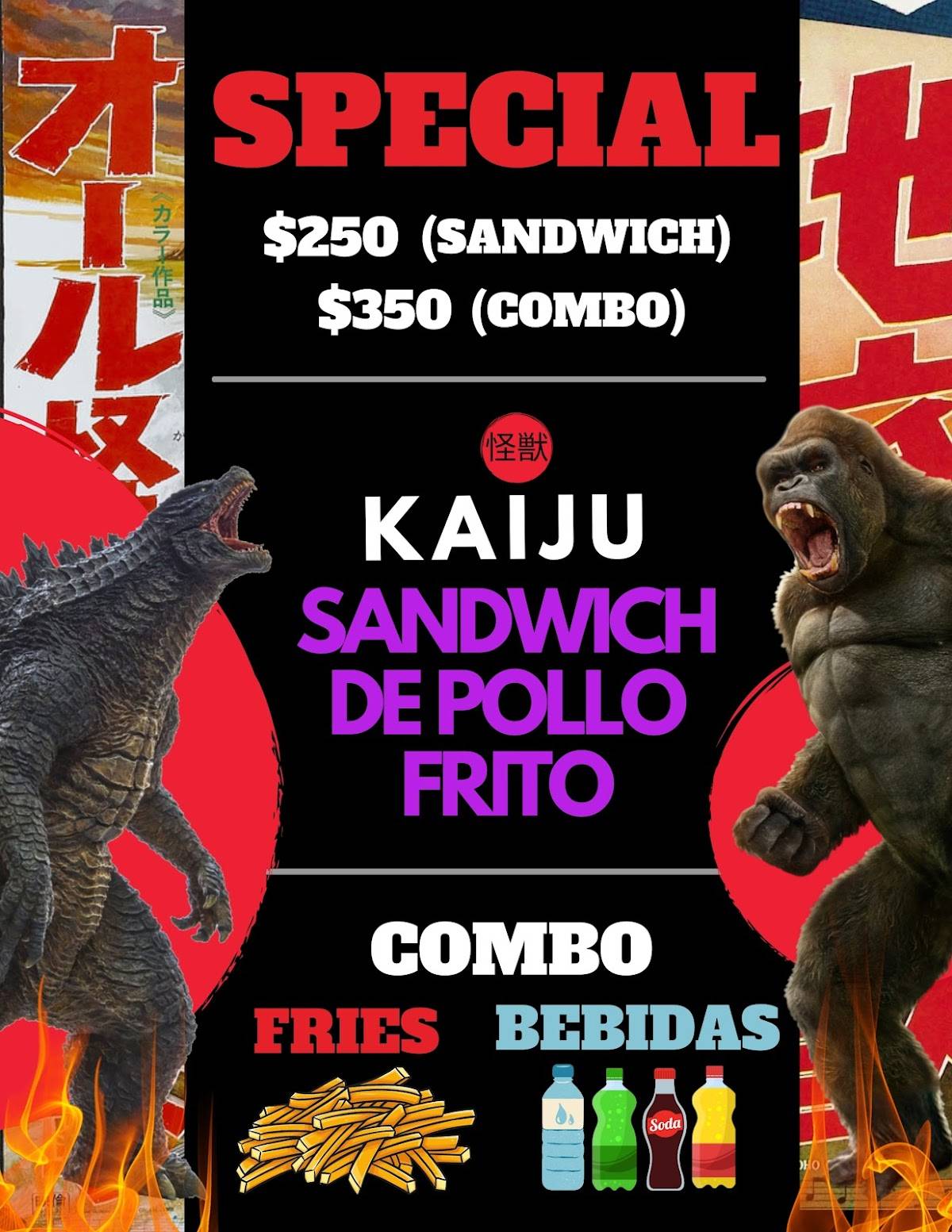 Menu at KAIJU restaurant, Cabarete