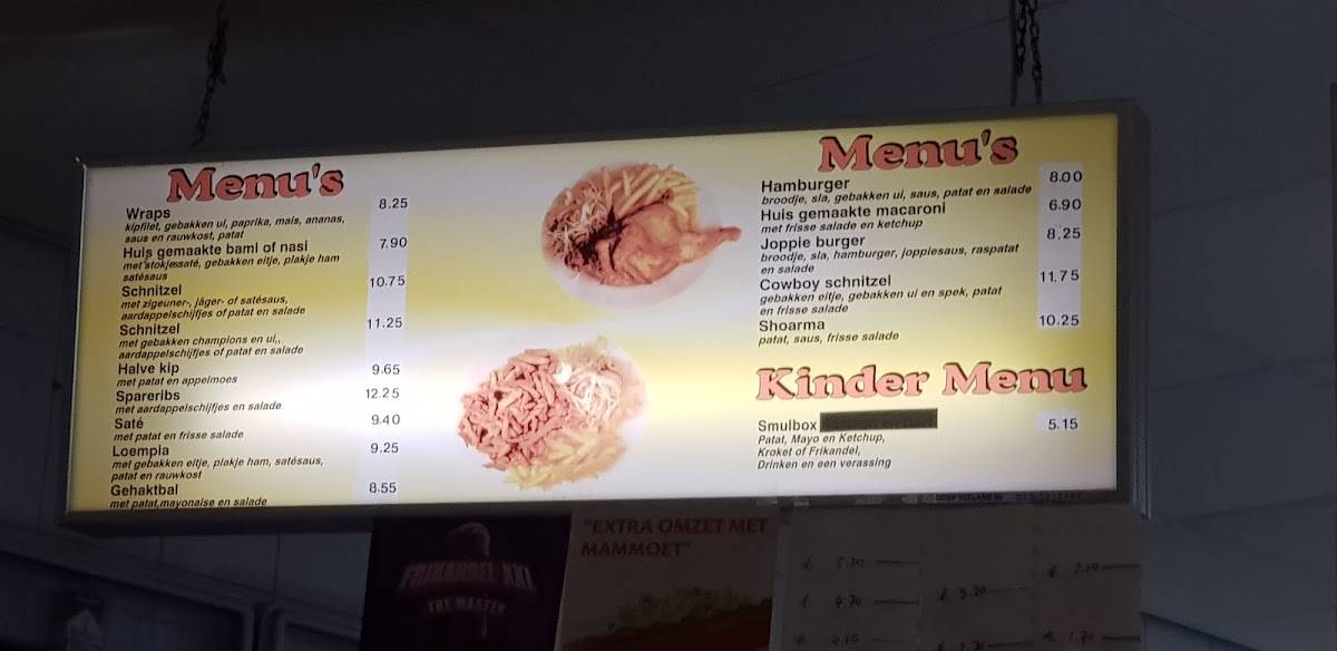 Menu at Kade 73, Erica