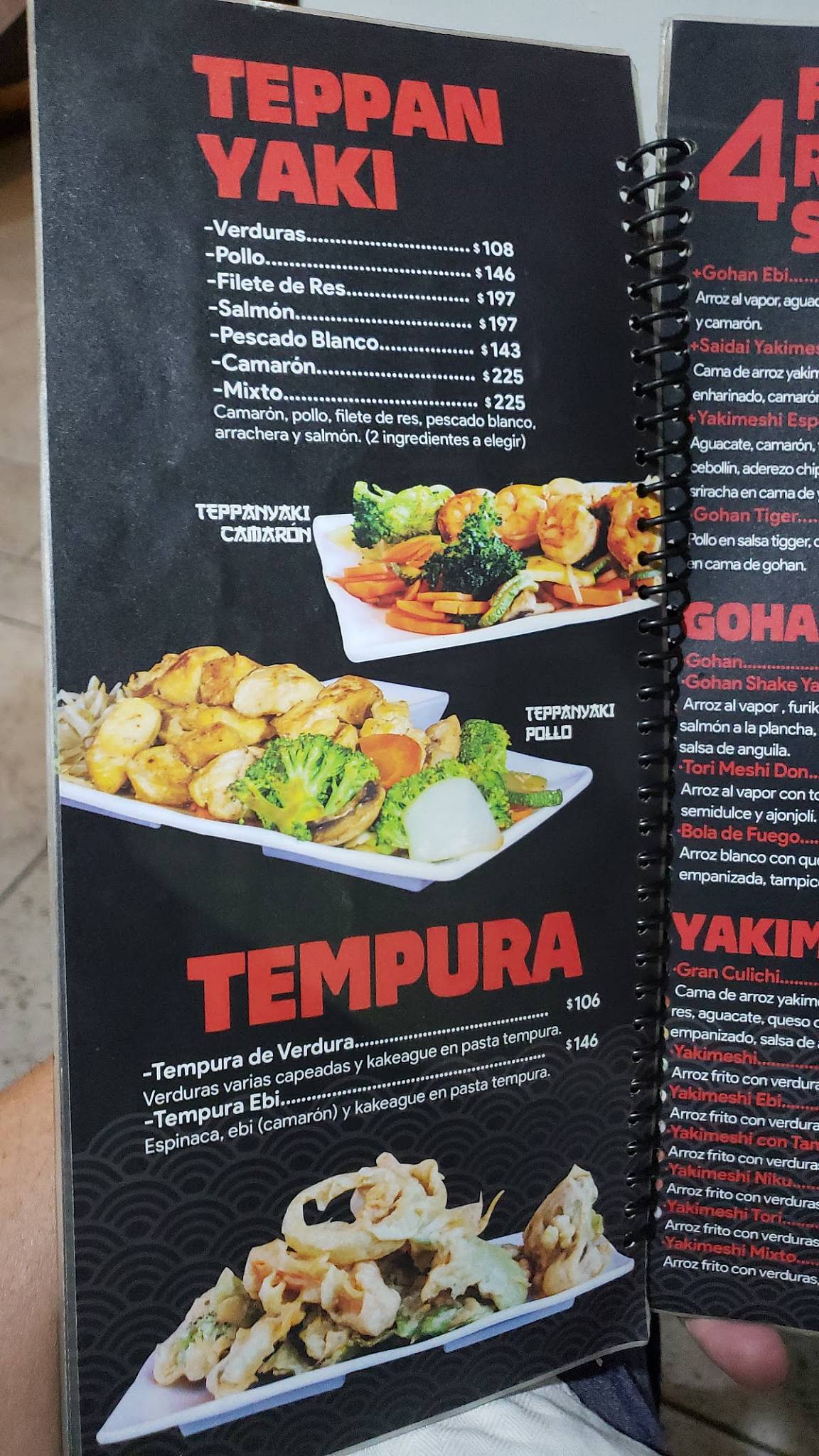 Carta del restaurante Kapital Sushi Express, Aguascalientes