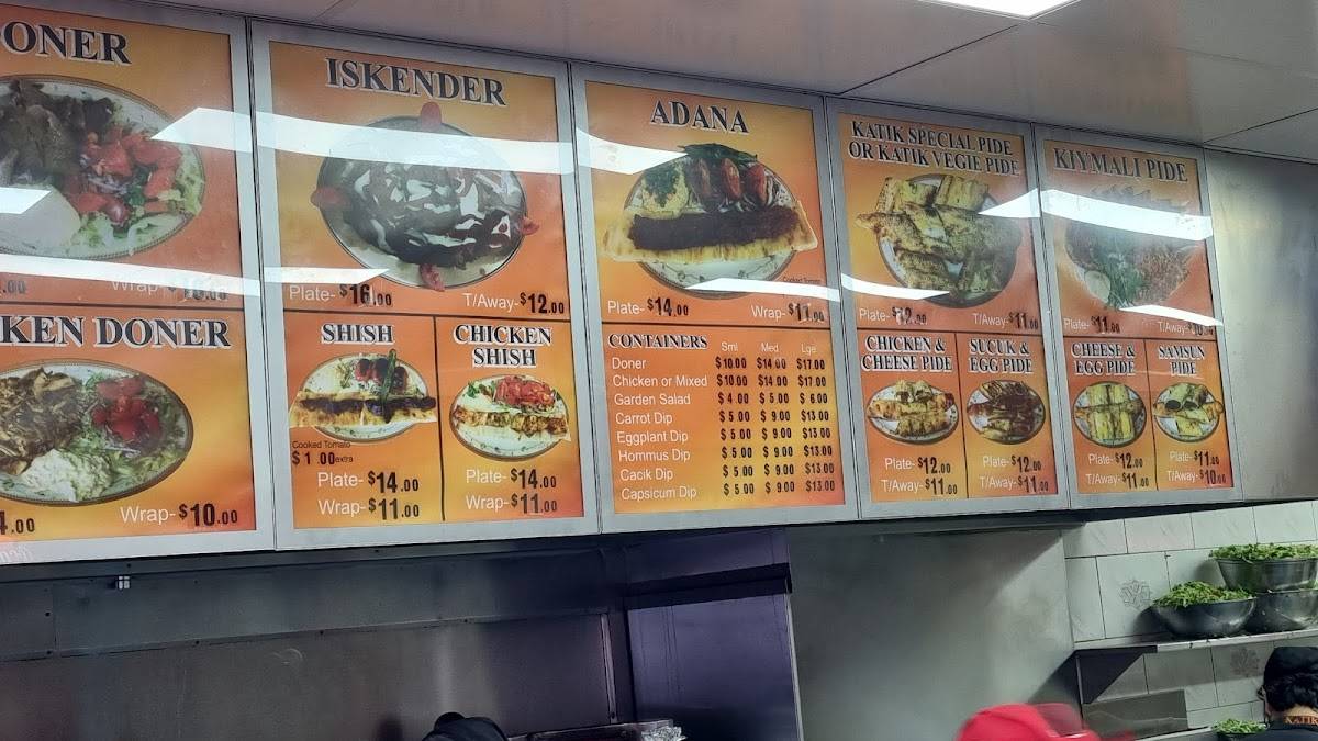 Menu at Katik Turkish Take Away fast food, Campbellfield
