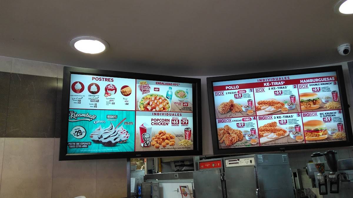 Carta del restaurante Kentucky Fried Chicken, Ciudad del México, Av ...
