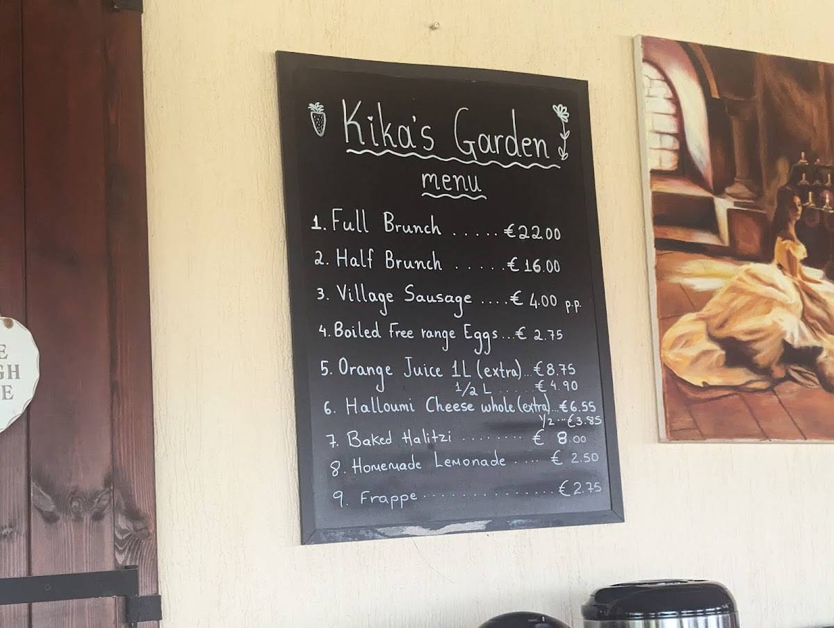Menu at Kika's Garden Homemade Food & Produce., Kallepia, Theodorou ...