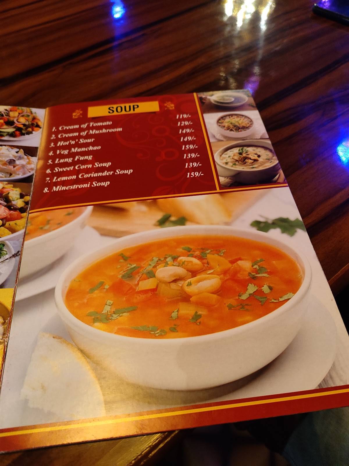 Menu at LION SAFARI, Meerut