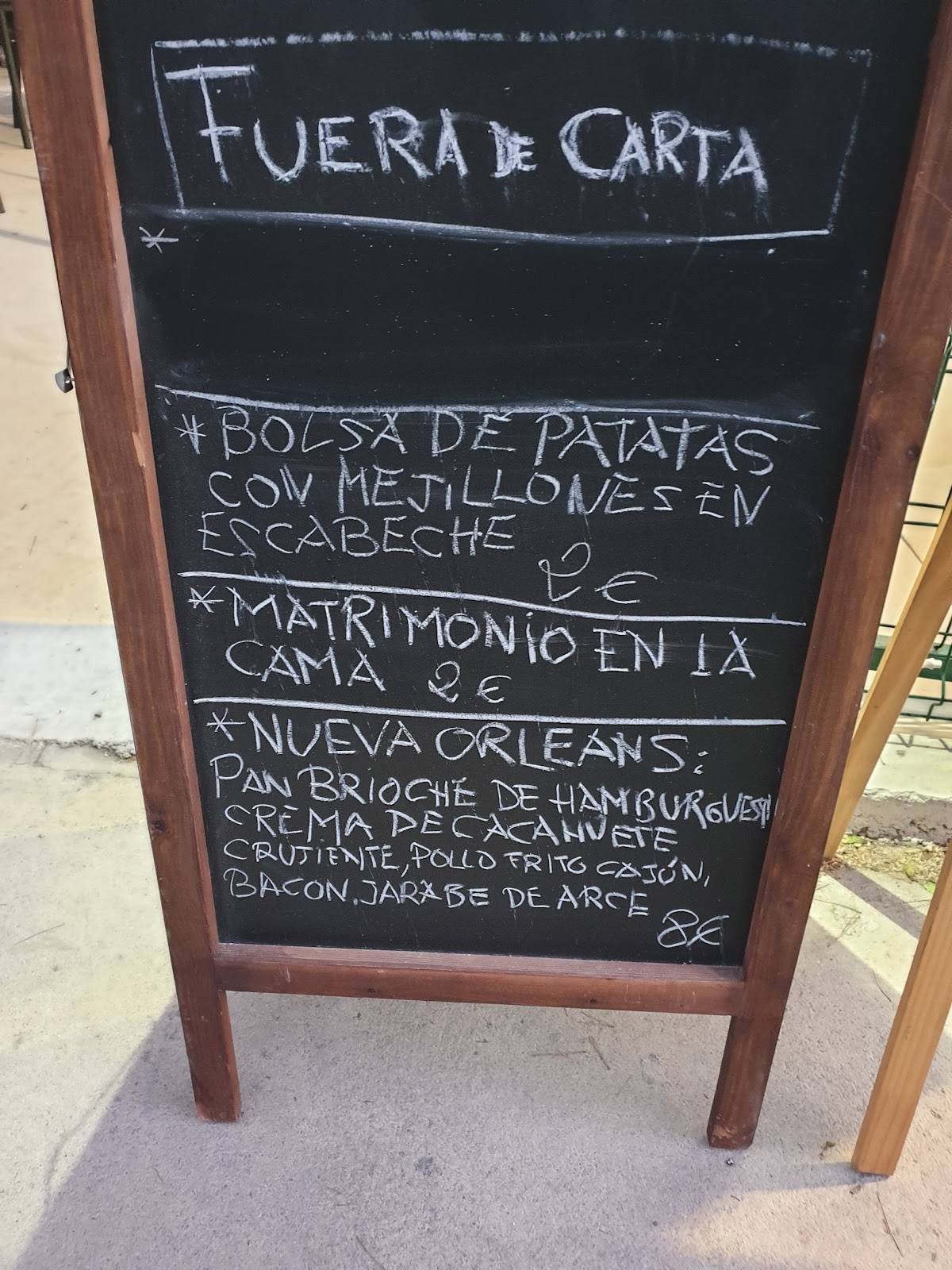 Carta de La Tula sabores del mundo, Cartagena