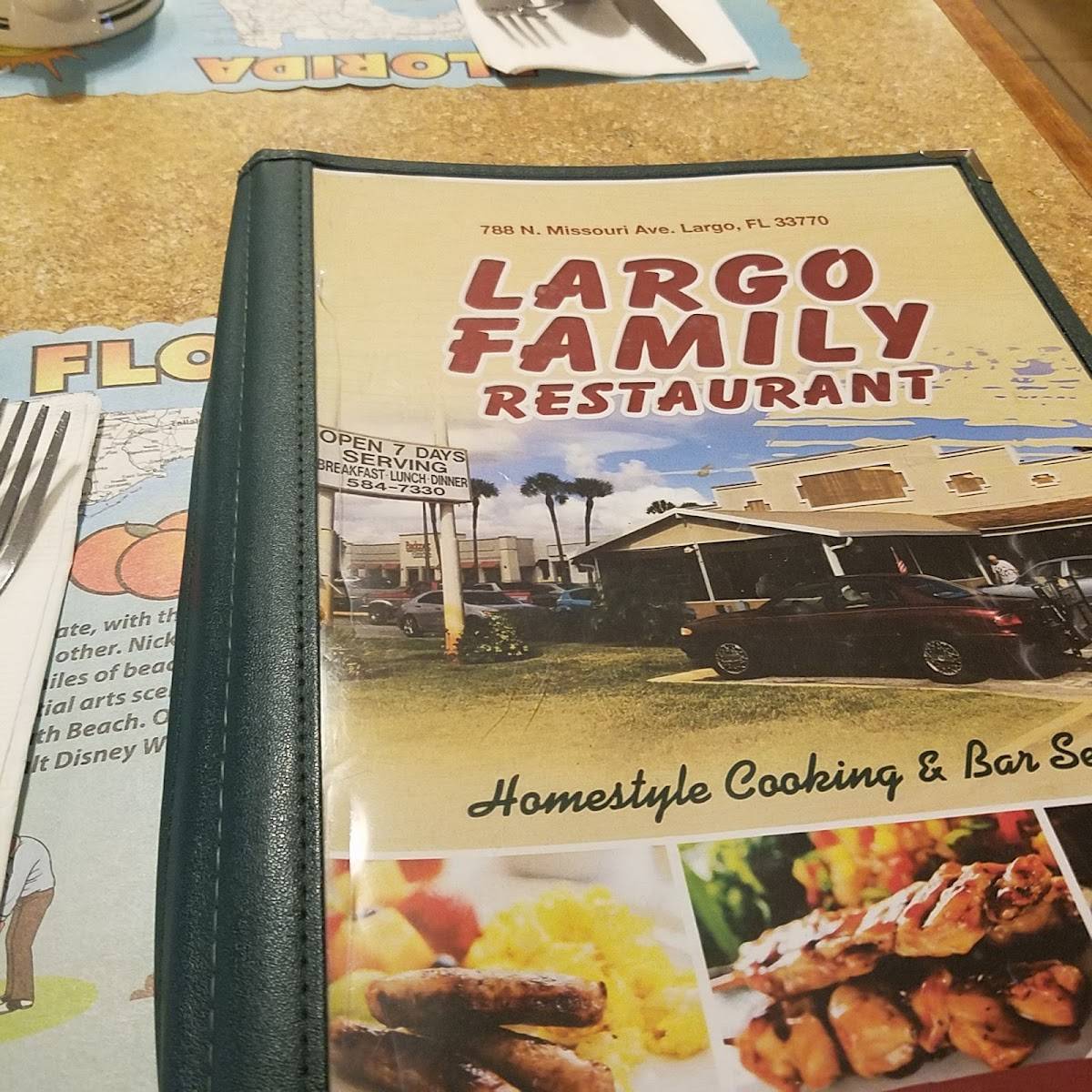 Menu at Largo Family Restaurant, Largo, 788 Missouri Ave N