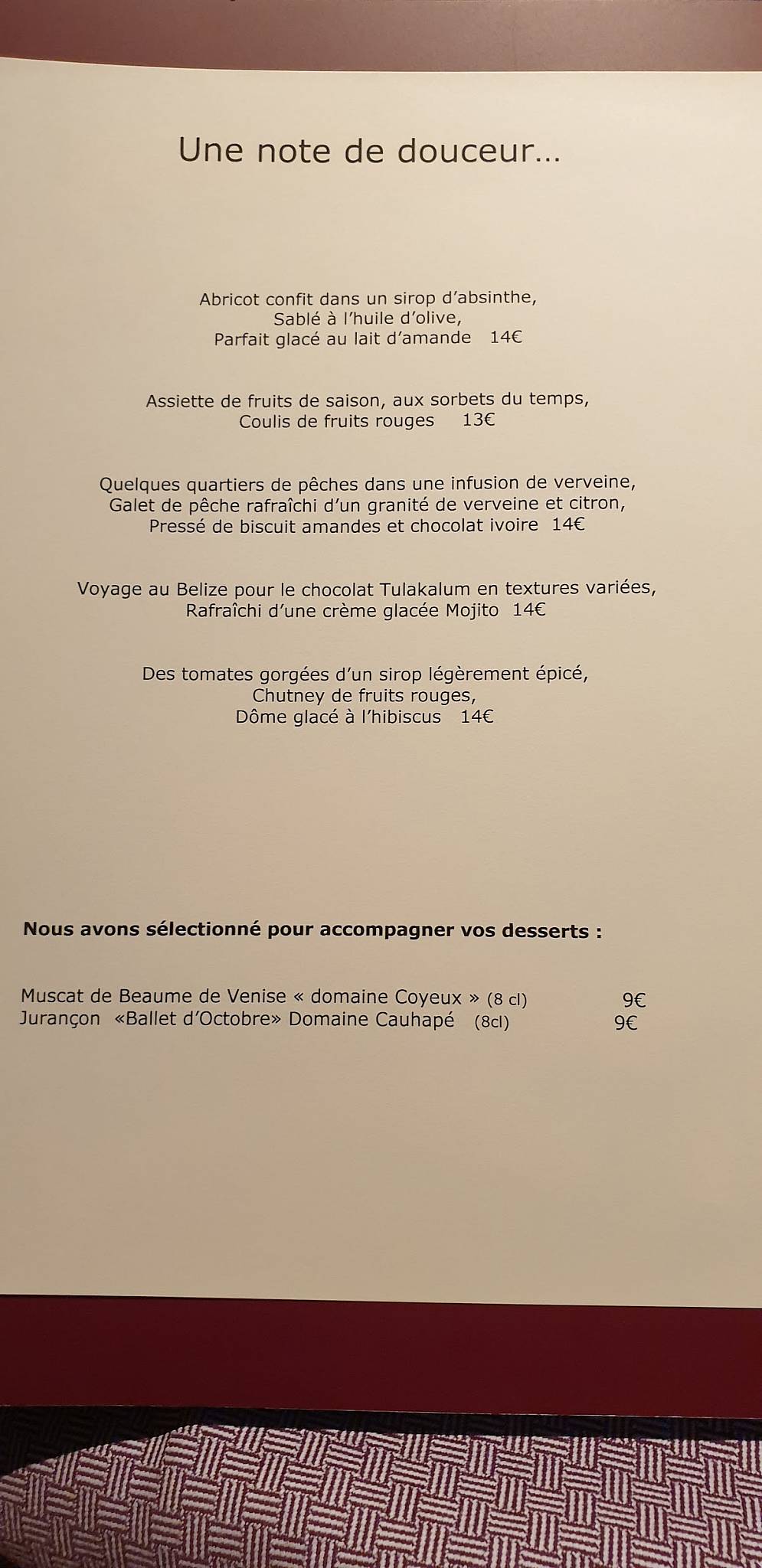 Menu au Le Pré Gourmand restaurant, Eyragues, 175 Av. Max Dormoy