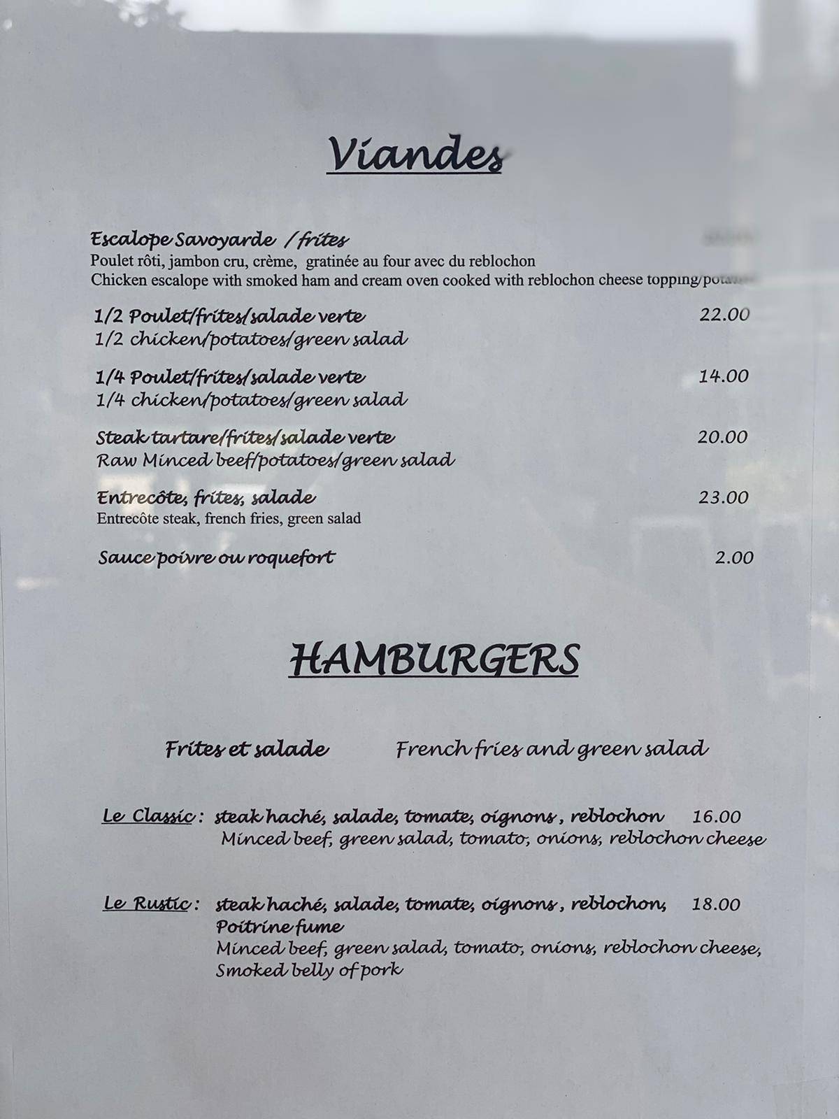 Menu au Les sales gosses restaurant, Vaison-la-Romaine
