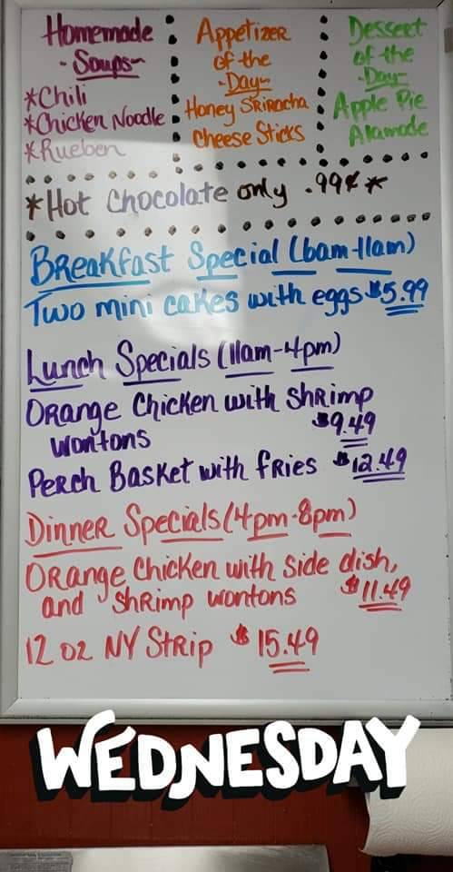 Menu at Linwood Corners Cafe, Linwood