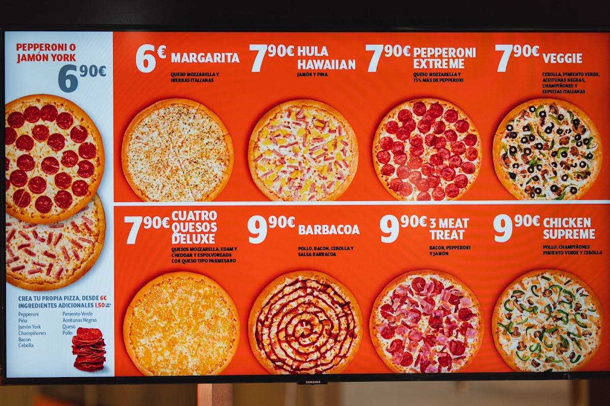 Menu at Little Caesars Pizza (Calle Mayor) restaurant, Madrid