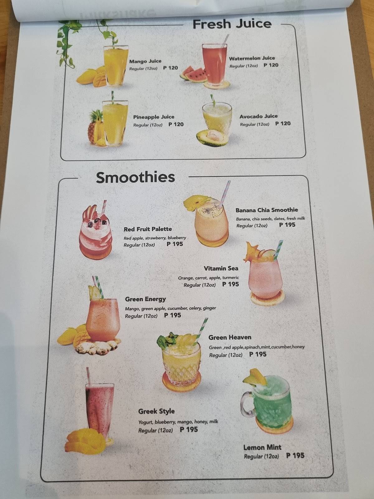 Menu at Luminous Espresso Industry Ph (IL Corso) restaurant, Cebu City