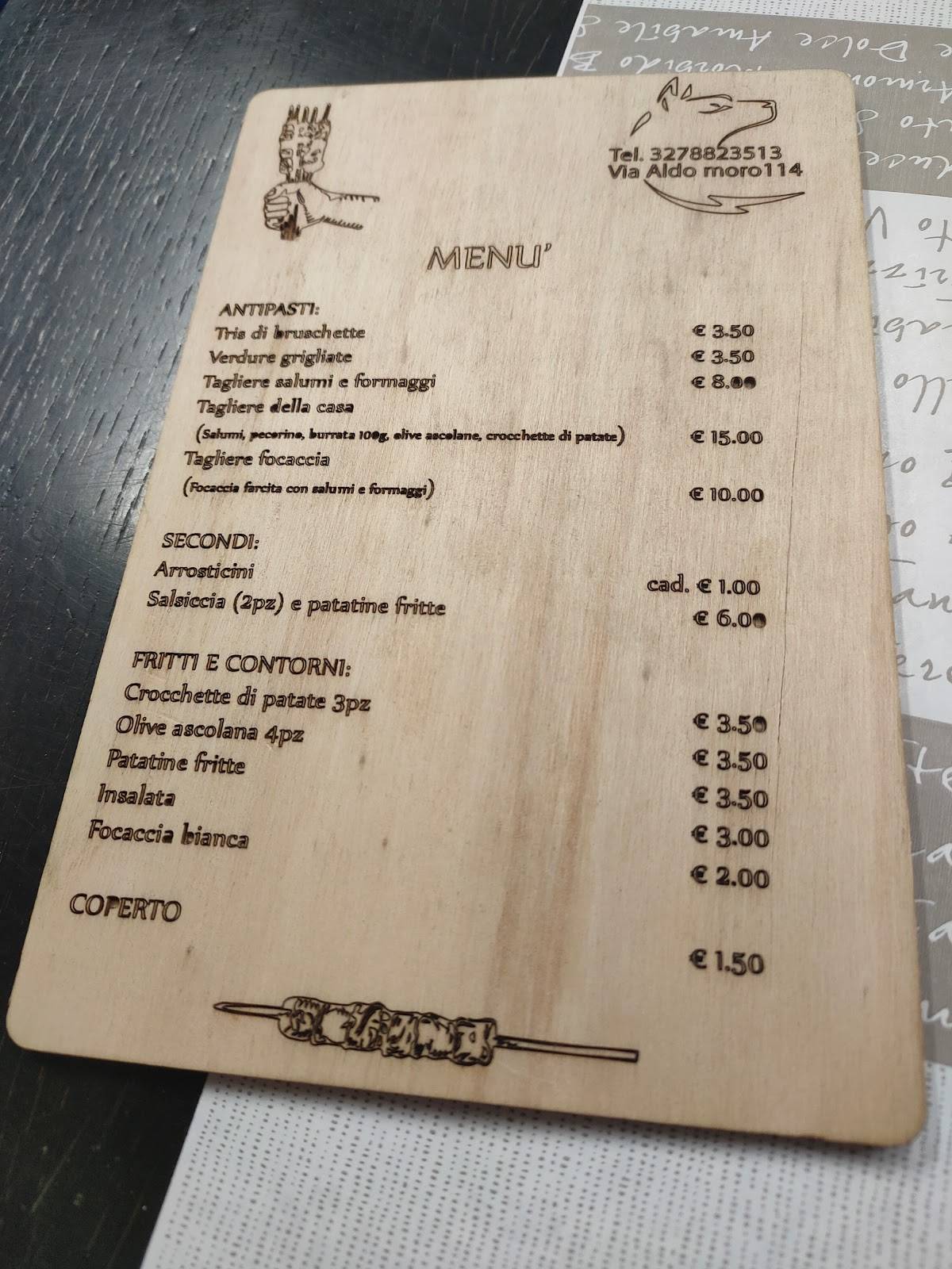 Menu da Lupi Di Mare ristorante, Montesilvano