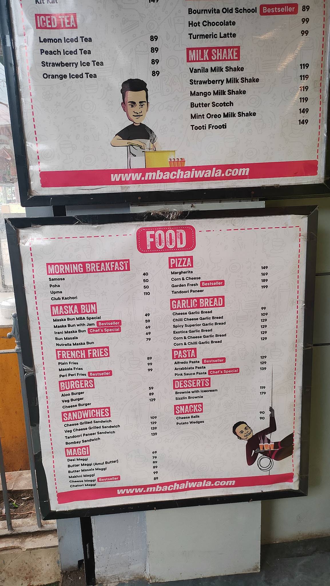Menu at MBA Chai Wala, Guwahati, Ground Floor