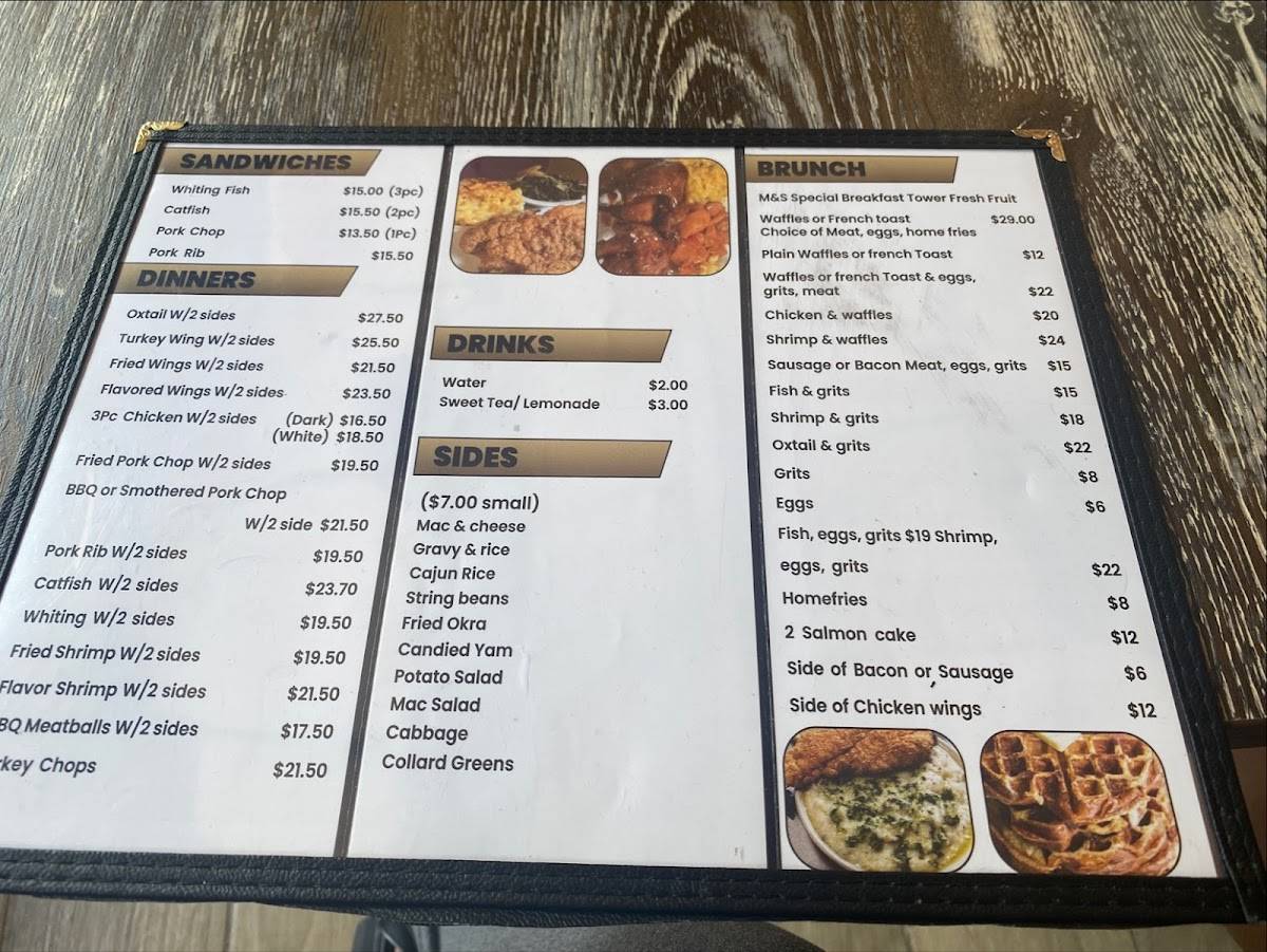 Menu at Madre & Son Soulfood Cafe, Newark