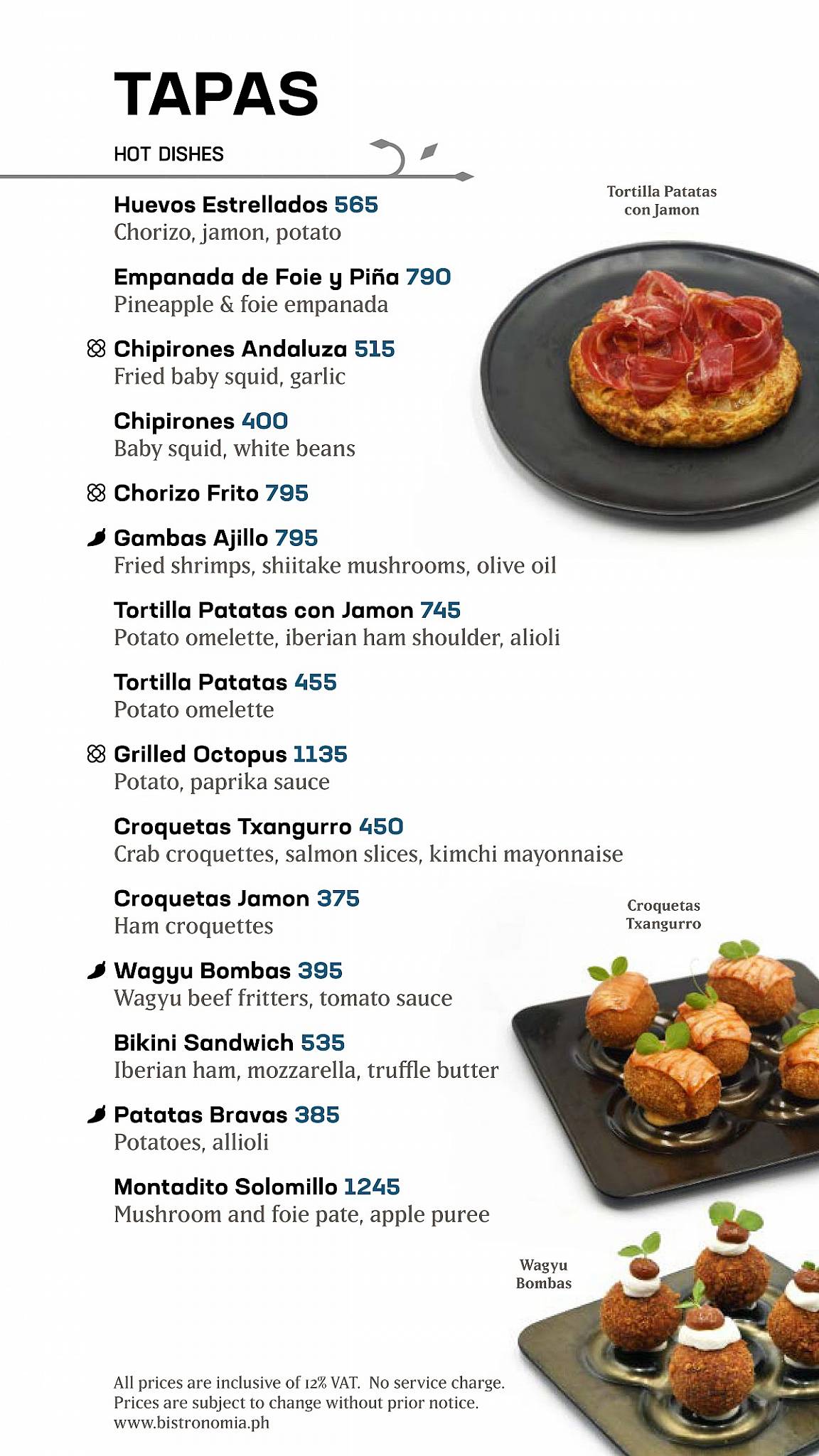 Menu at Rambla restaurant, Makati, Joya Tower