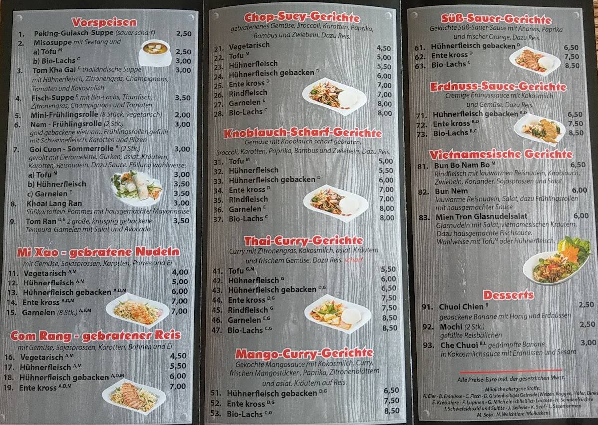 Speisekarte von Mami’s - The Finest Asian Kitchen restaurant, Dessau-Roßlau