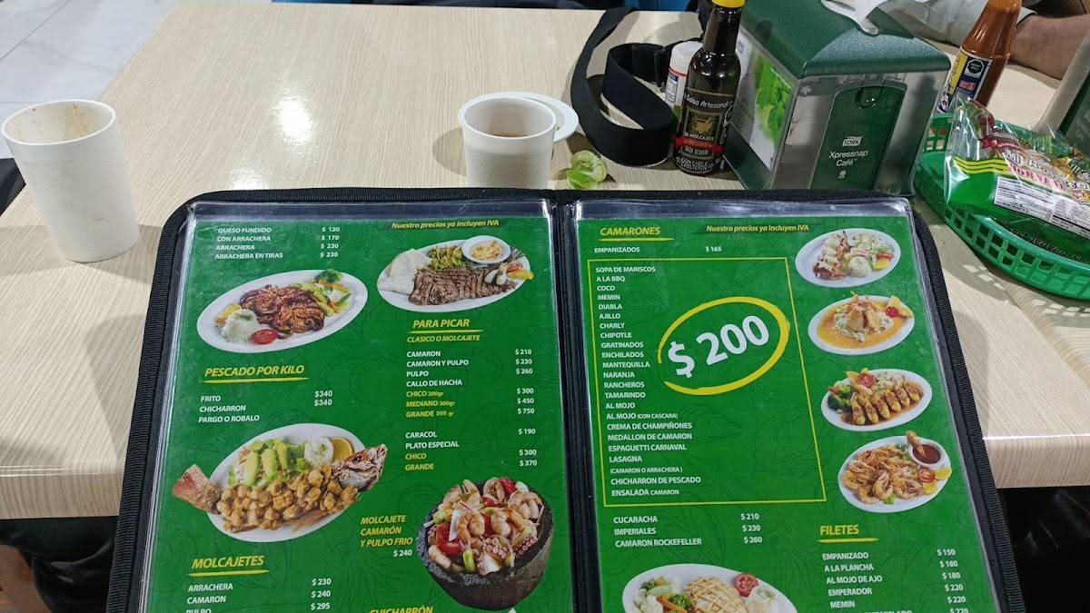 Carta del restaurante Mariscos El Memin, Guadalajara, Av Paseo del la ...
