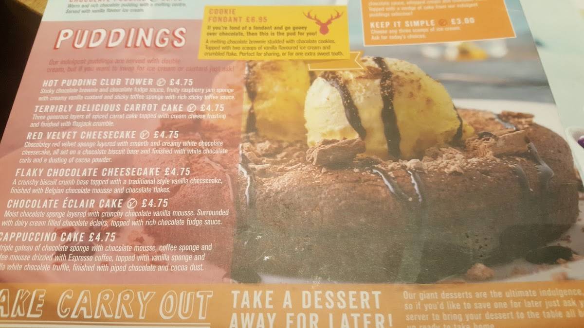 Menu at Market Cross pub & bar, Dunstable
