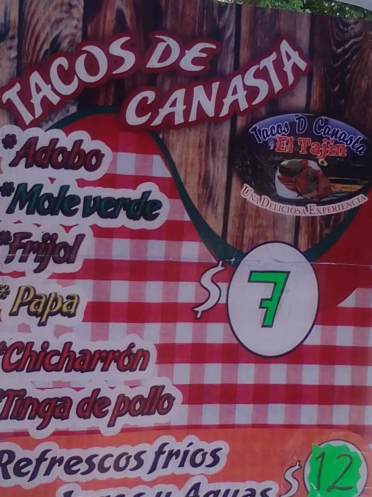 Carta del restaurante Tacos D Canasta | tacos del canasta a domicilio ...