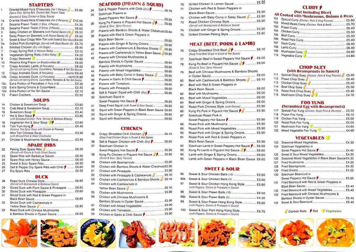 Menu at Mister Chef fast food, Royal Tunbridge Wells