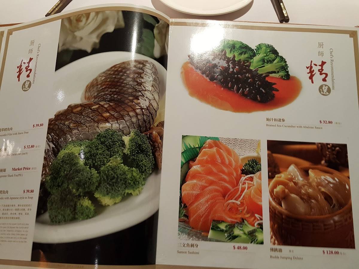 Menu at Moon Flower Modern Chinese restaurant, Northbridge, 66 Francis St