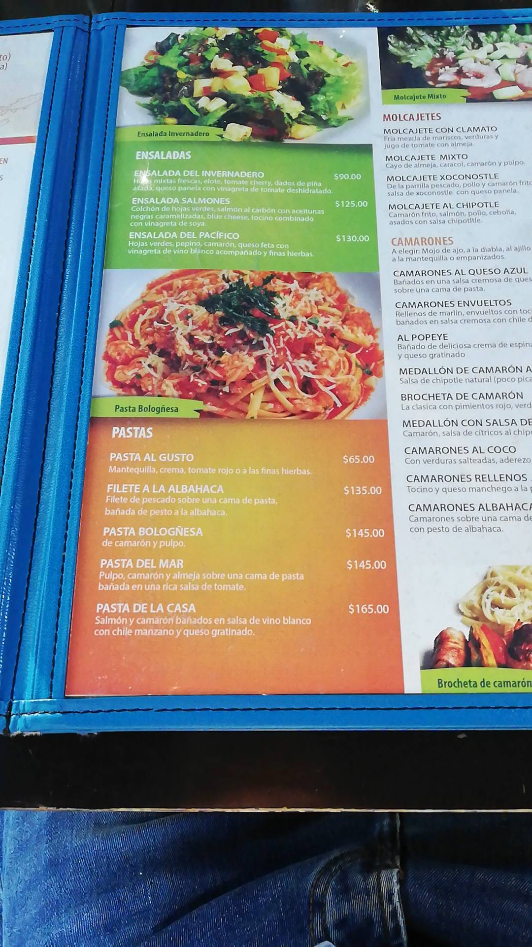 Carta del restaurante Salmone's Morelia, Morelia, Miguel del Cervantes ...