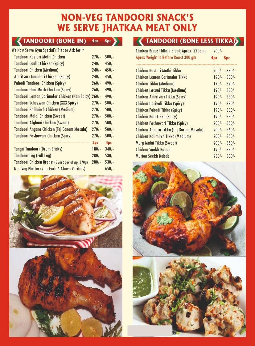 Menu at Mr.Singh's Restaurant, Indore, G-1