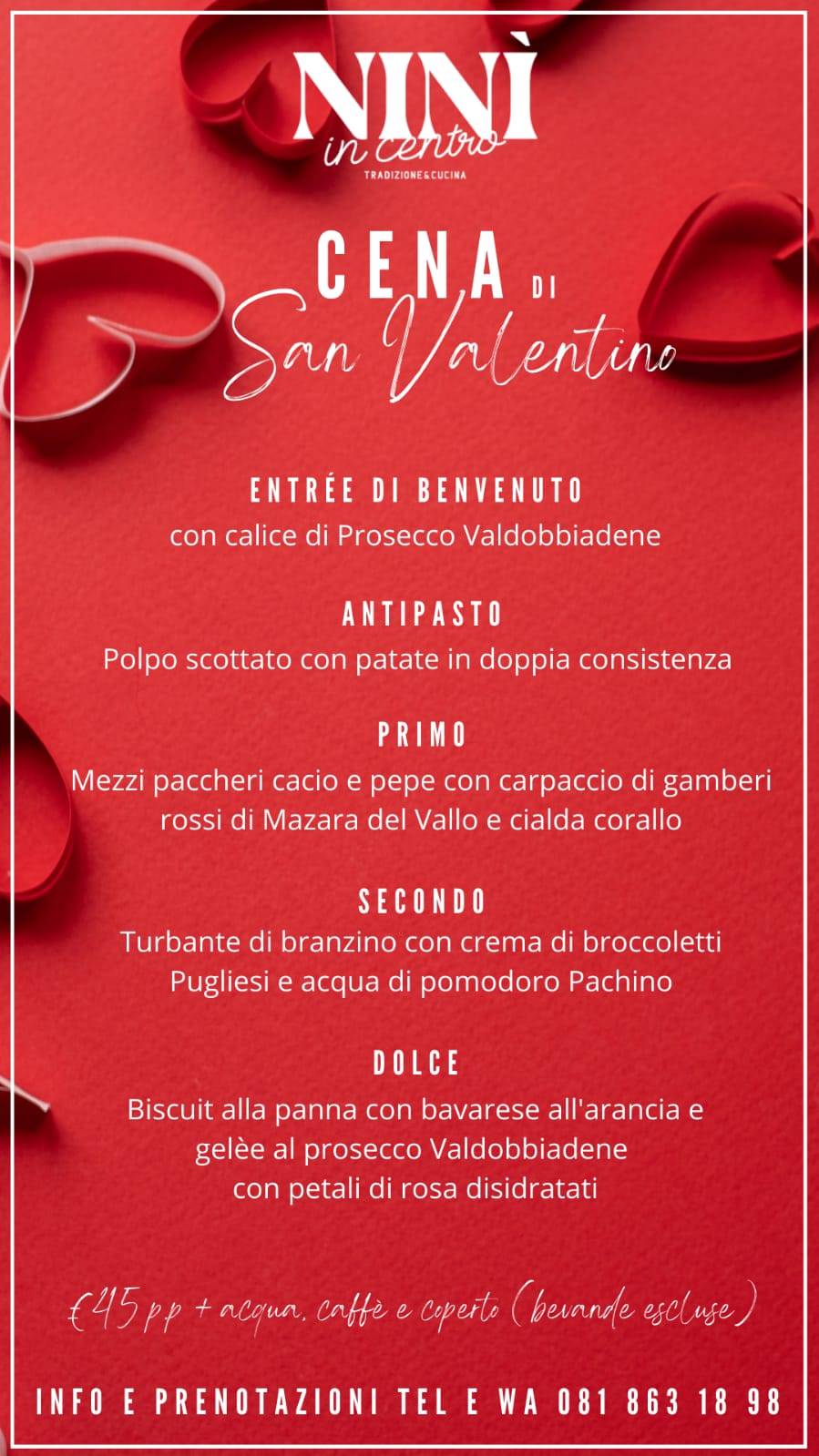 Menu at Ninì in Centro - Ristorante, Pompeii
