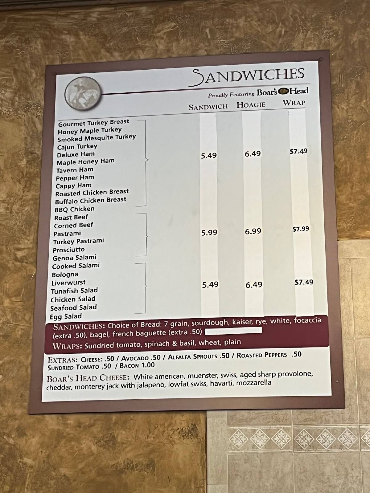 Menu at Old Nelson Food Co restaurant, Philadelphia, 701 Chestnut St