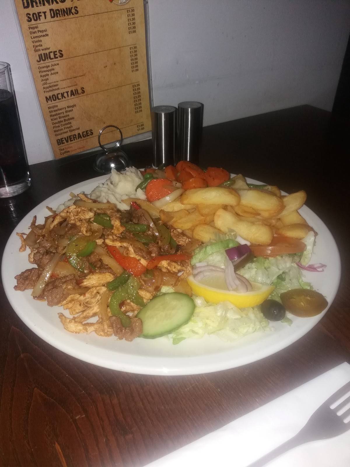 Menu at Gourmet steakhouse, Oldham