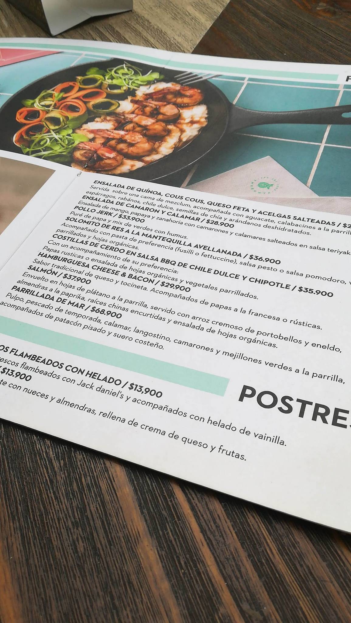 Carta de Panorama Rooftop bar, Medellín, Cra. 73
