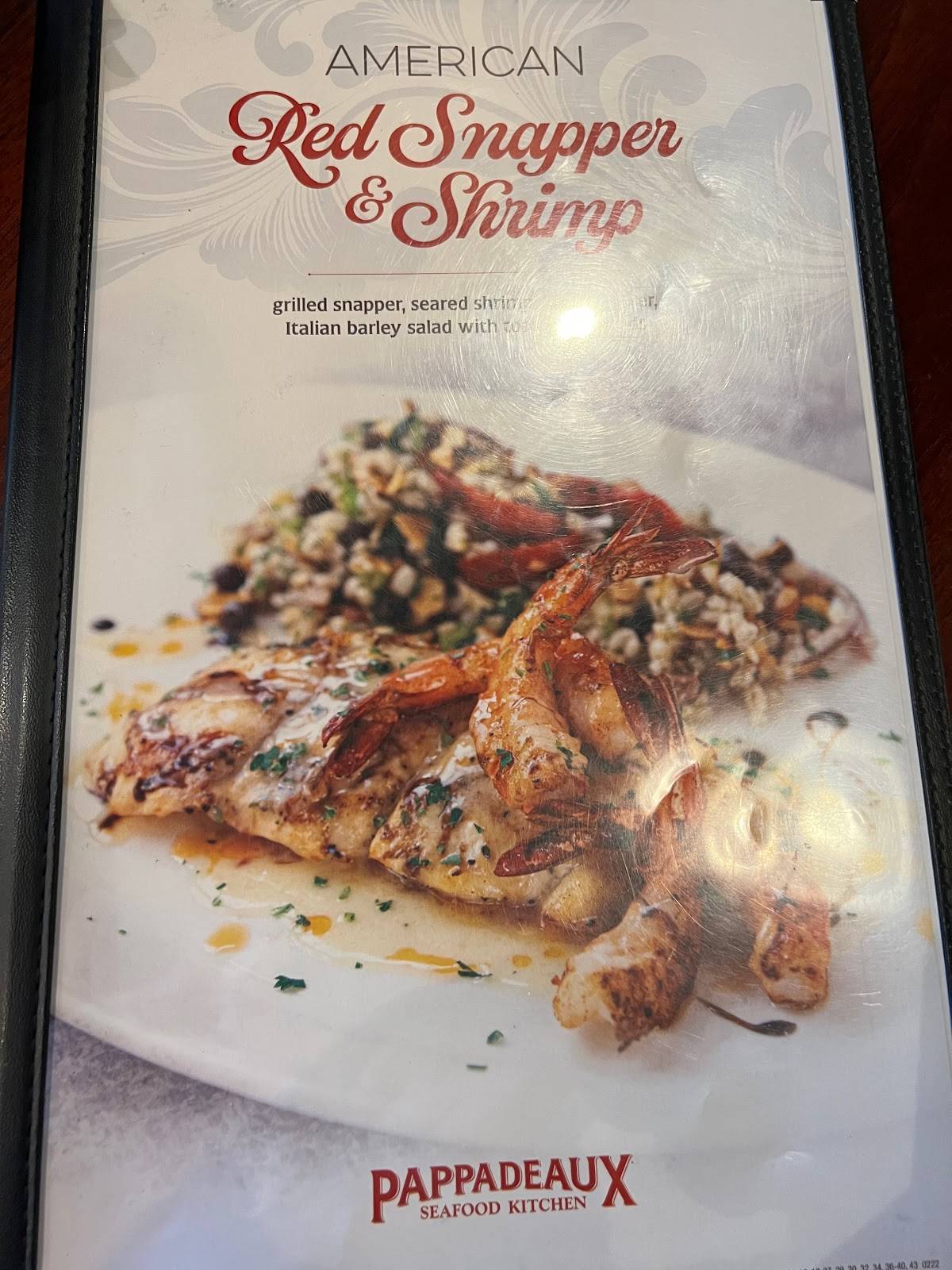 Menu at Pappadeaux Seafood Kitchen pub & bar, Pharr, W Expy 83