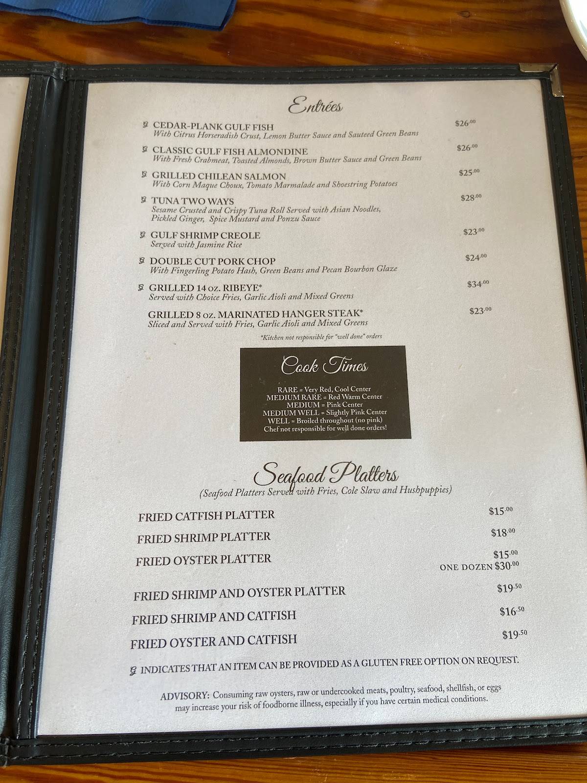 Menu at Pat's Rest Awhile pub & bar, Mandeville