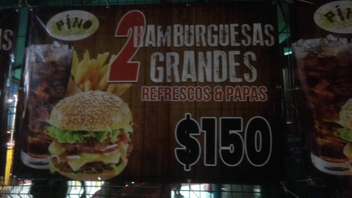 Carta del restaurante Pino Burger, Nuevo Laredo, C. Veracruz 2852