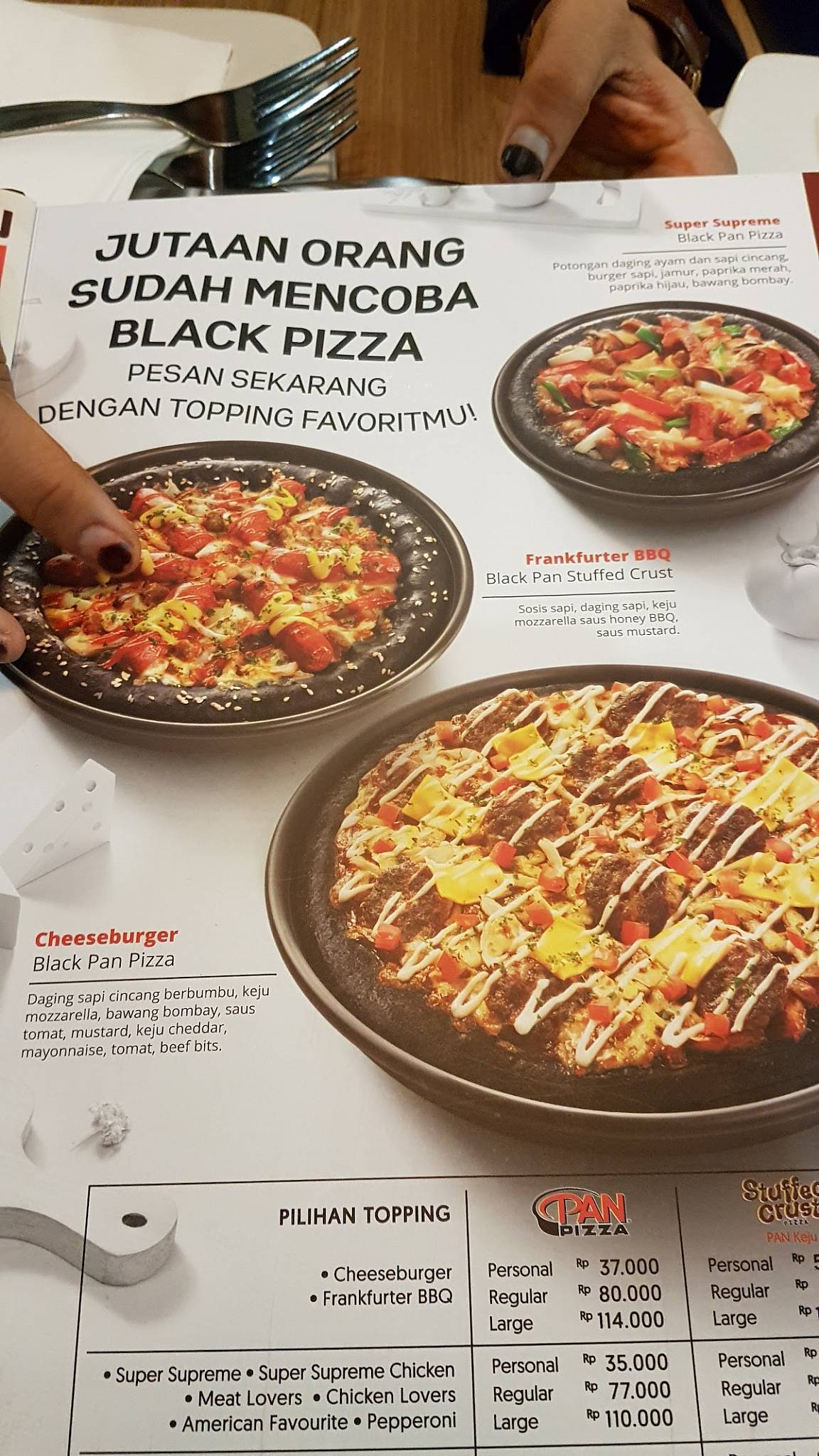 Menu at Pizza Hut Restoran - Delta Plaza Surabaya restaurant, Surabaya