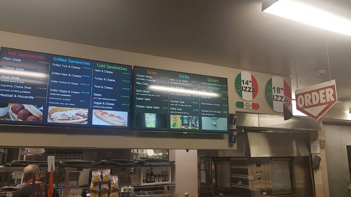 Menu at Shaka Sandwich & Pizza Inc. pizzeria, Kihei, S Kihei Rd