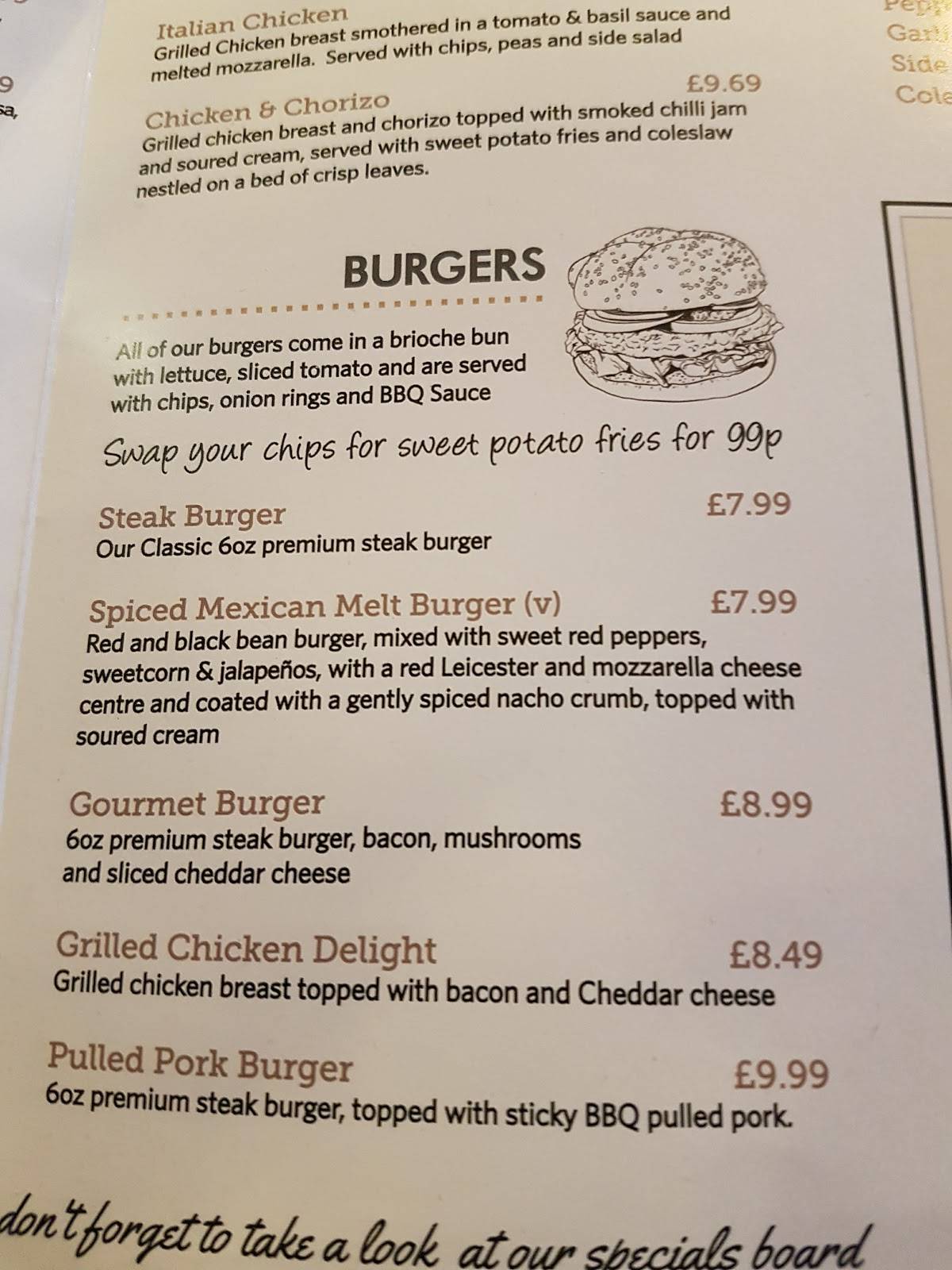 Menu at Polton Inn pub & bar, Lasswade