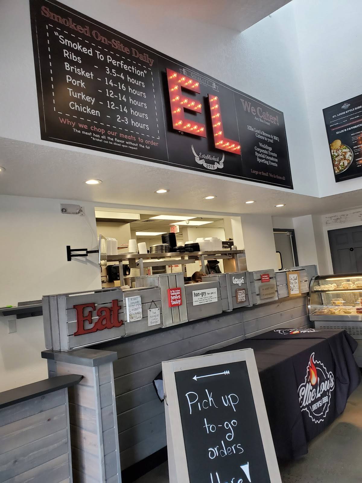 Menu at Ellie Lou's Brews & BBQ, Clermont