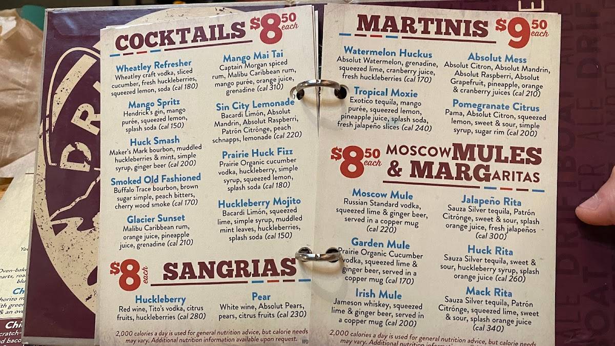 Menu at MacKenzie River Pizza, Grill & Pub, Rapid City