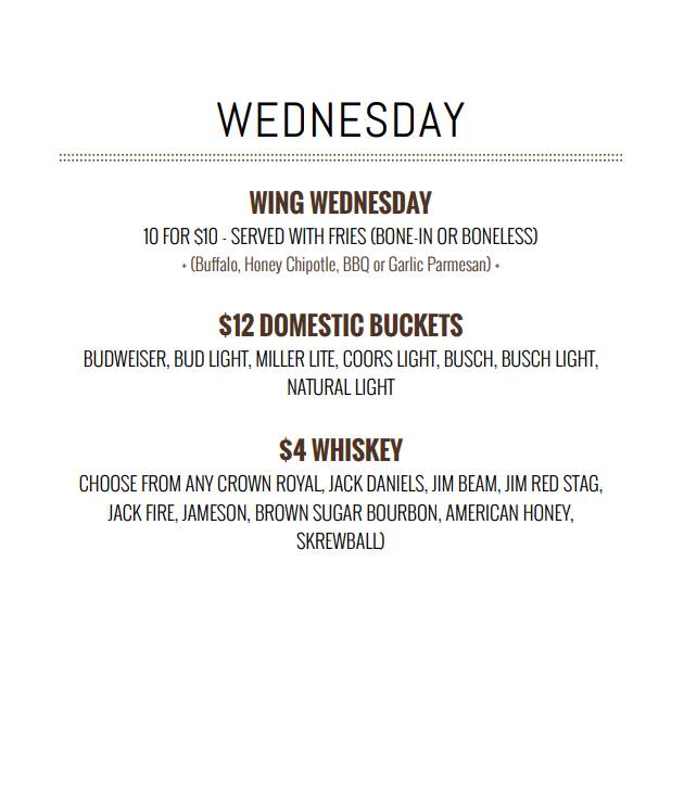 Menu at Refinery Bar & Grill, Wood River