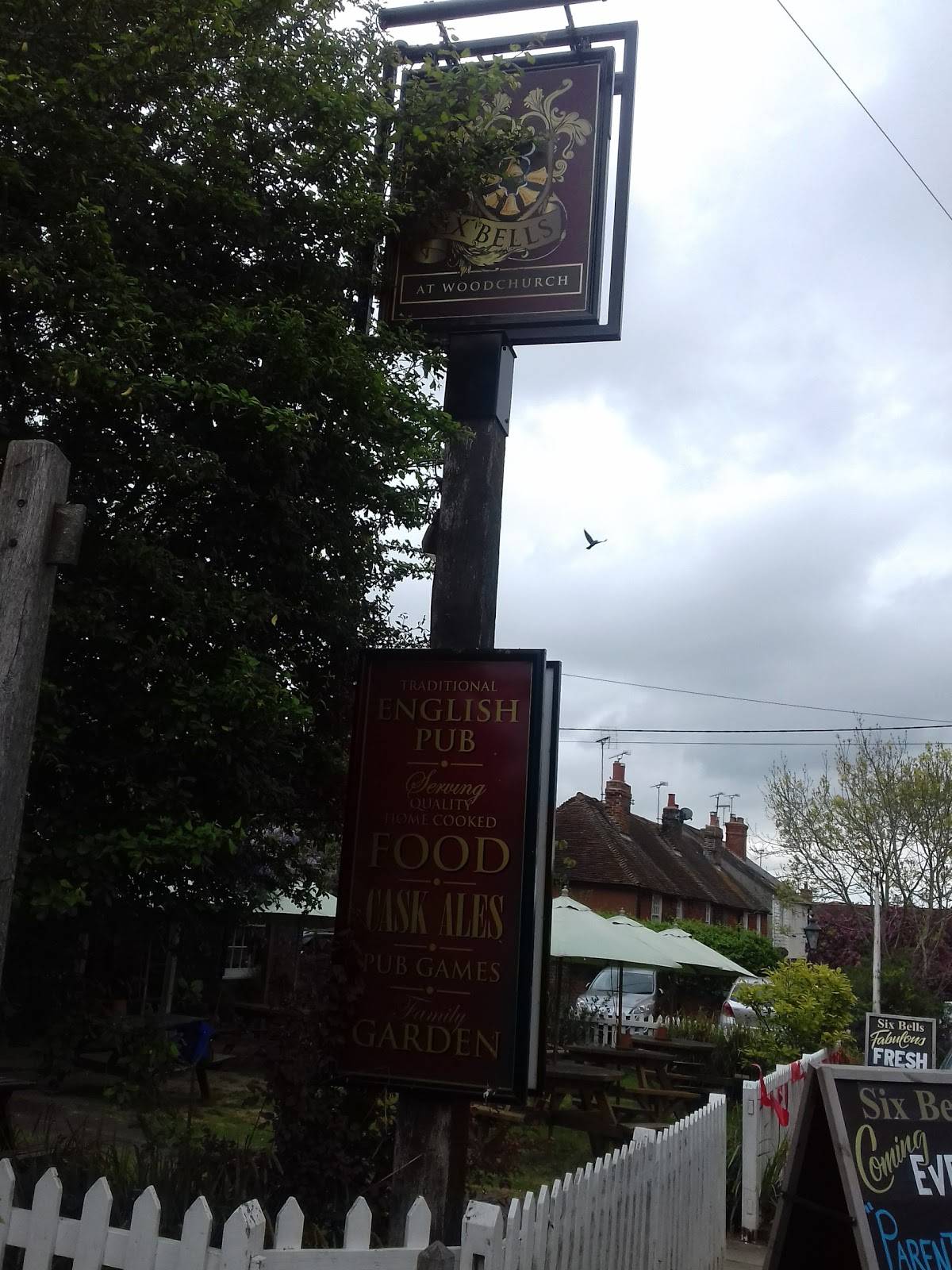 Menu at Six Bells Inn pub & bar, Shadoxhurst