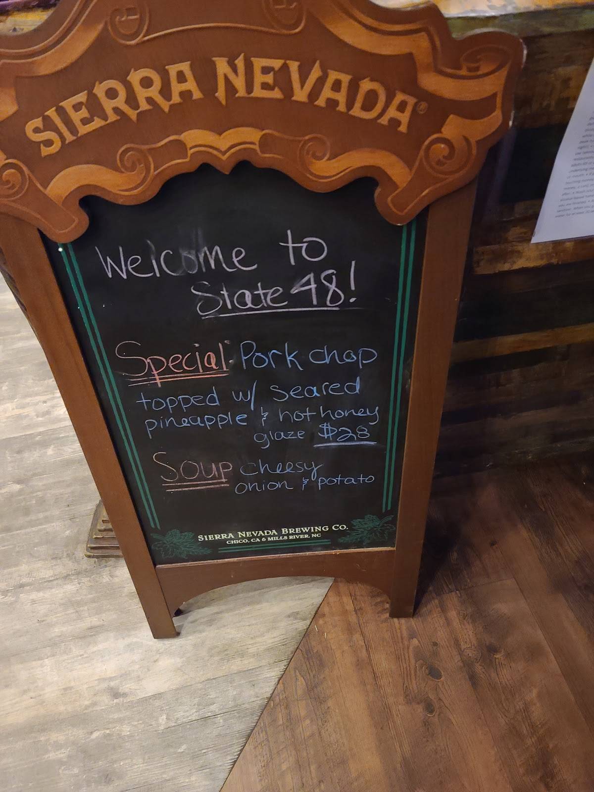 Menu at State 48 Tavern pub & bar, Page