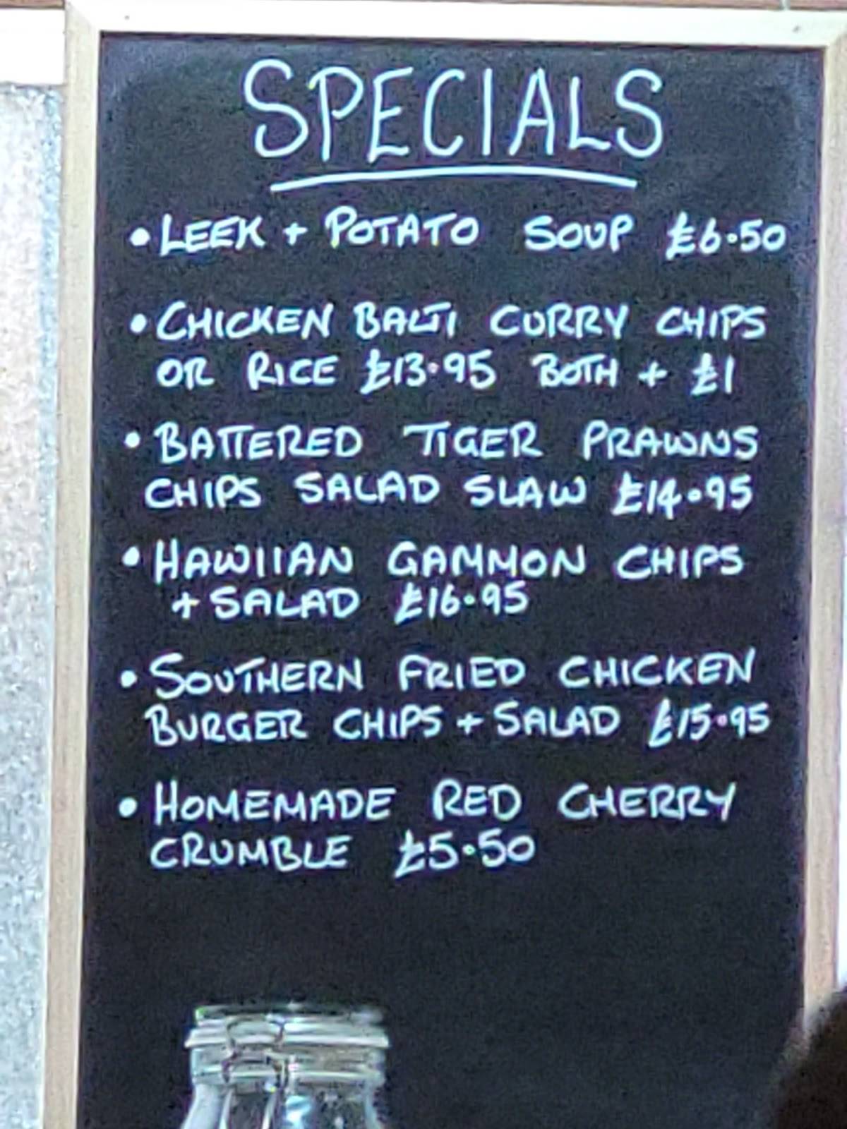 Menu at The Marrowbone & Cleaver pub & bar, Ulceby