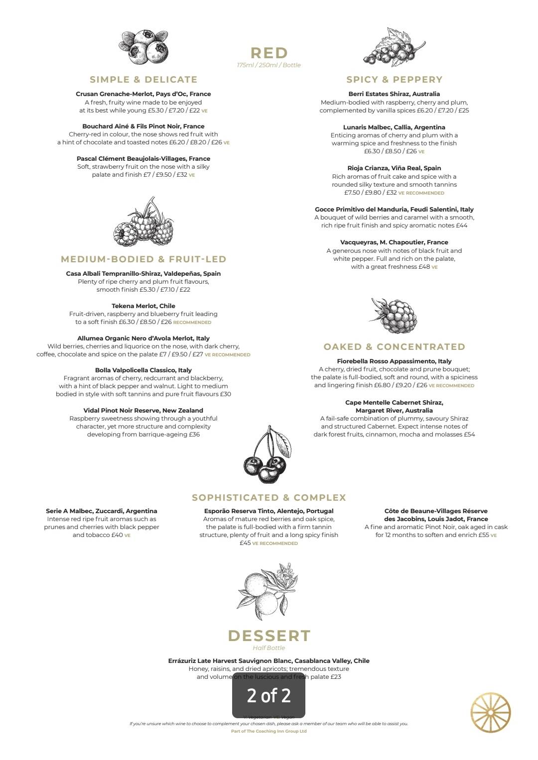 Menu at The Old Bridge Inn pub & bar, Holmfirth